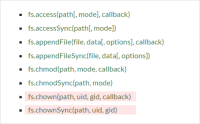 Node.js fs 模組 APIs 的三種類型