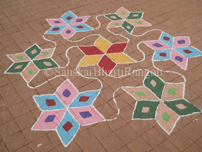 Paint Rangoli - Sanskar Bharti Rangoli
