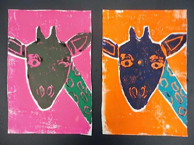 Thomas Elementary Art: Awesome 4th Grade Reduction Printmaking