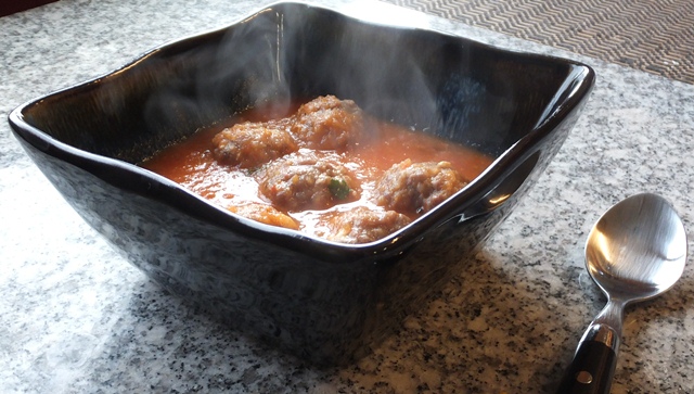 Quest 2: Lava Soup with Lava Rock Meatballs - The Zelda Gourmet