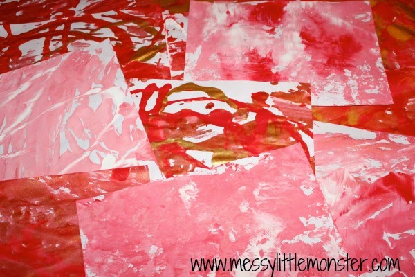 Mono Printing - a fun painting technique for kids - Messy Little Monster