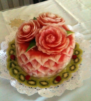 Placeres al paladar: Pastel de Sandía (Fruit Cake)