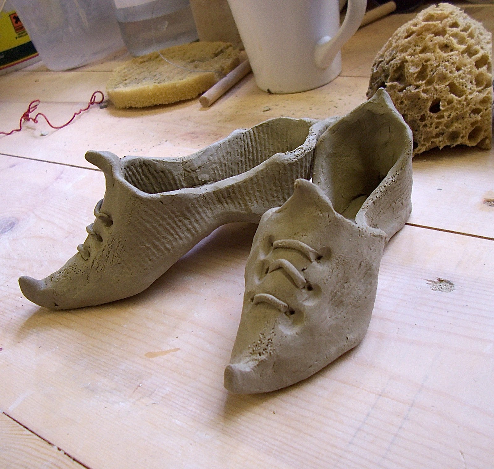Little Brick House Clayworks: Ceramic Twiggle Shoes