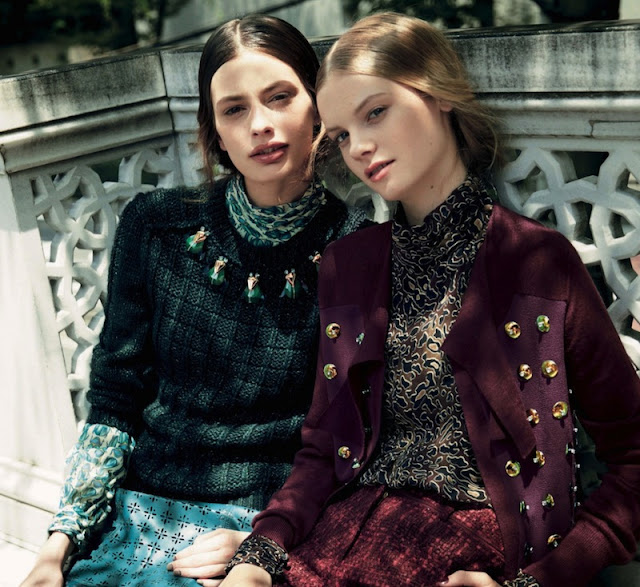 cassi van den dungen and romy mathot by akinori ito for elle japan ...