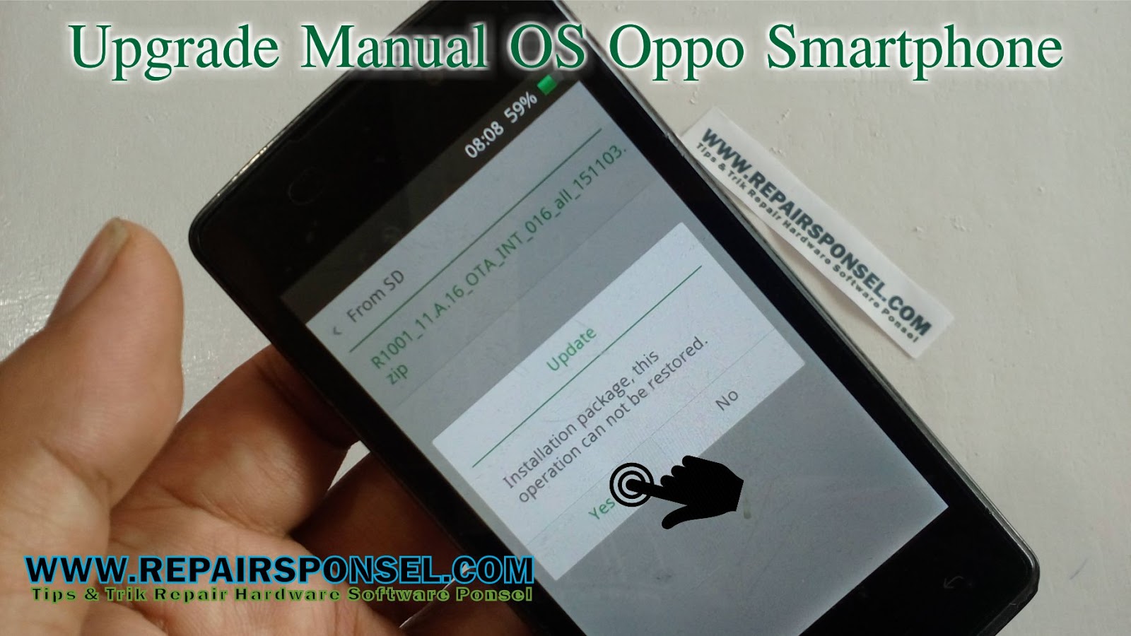 Upgrade Manual OS Oppo Smartphone - Repairs Ponsel