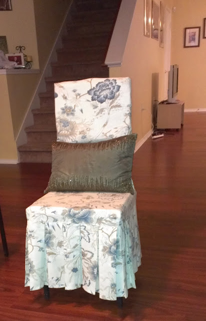 Aux Belles Choses: DIY Chair Covers & Decor