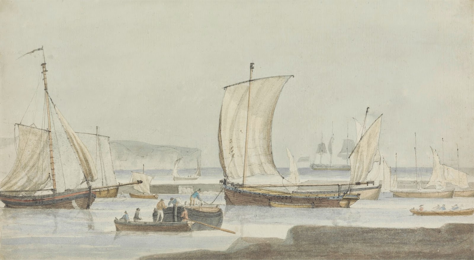 British Tars, 1740-1790: Harbor Scene, 18th century