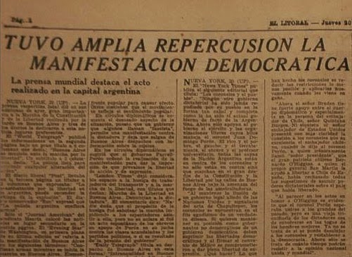 Marcha de la Constitución y la Libertad: Muerte a Perón - .::Historias ...