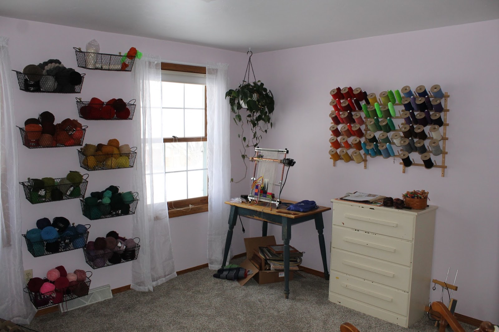 Pieces of A Quilter's Life: Room for the loom