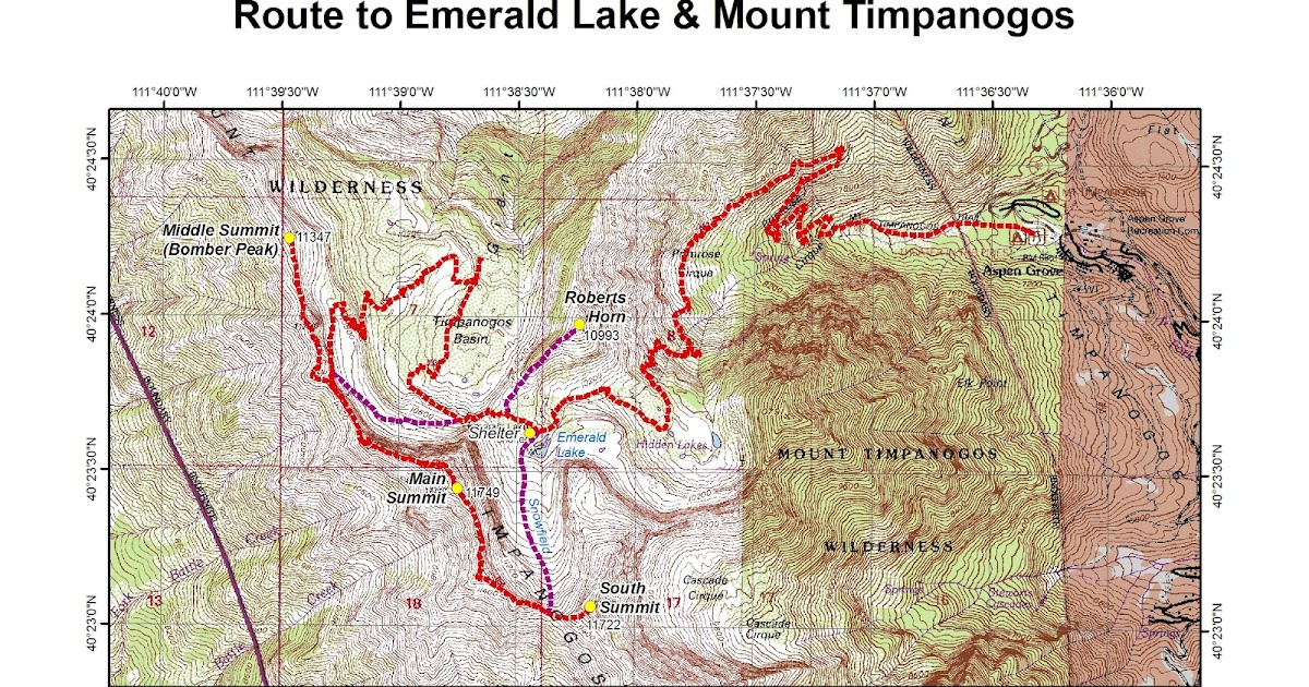 Mark's Hikes and Treks: Emerald Lake of Mount Timpanogos