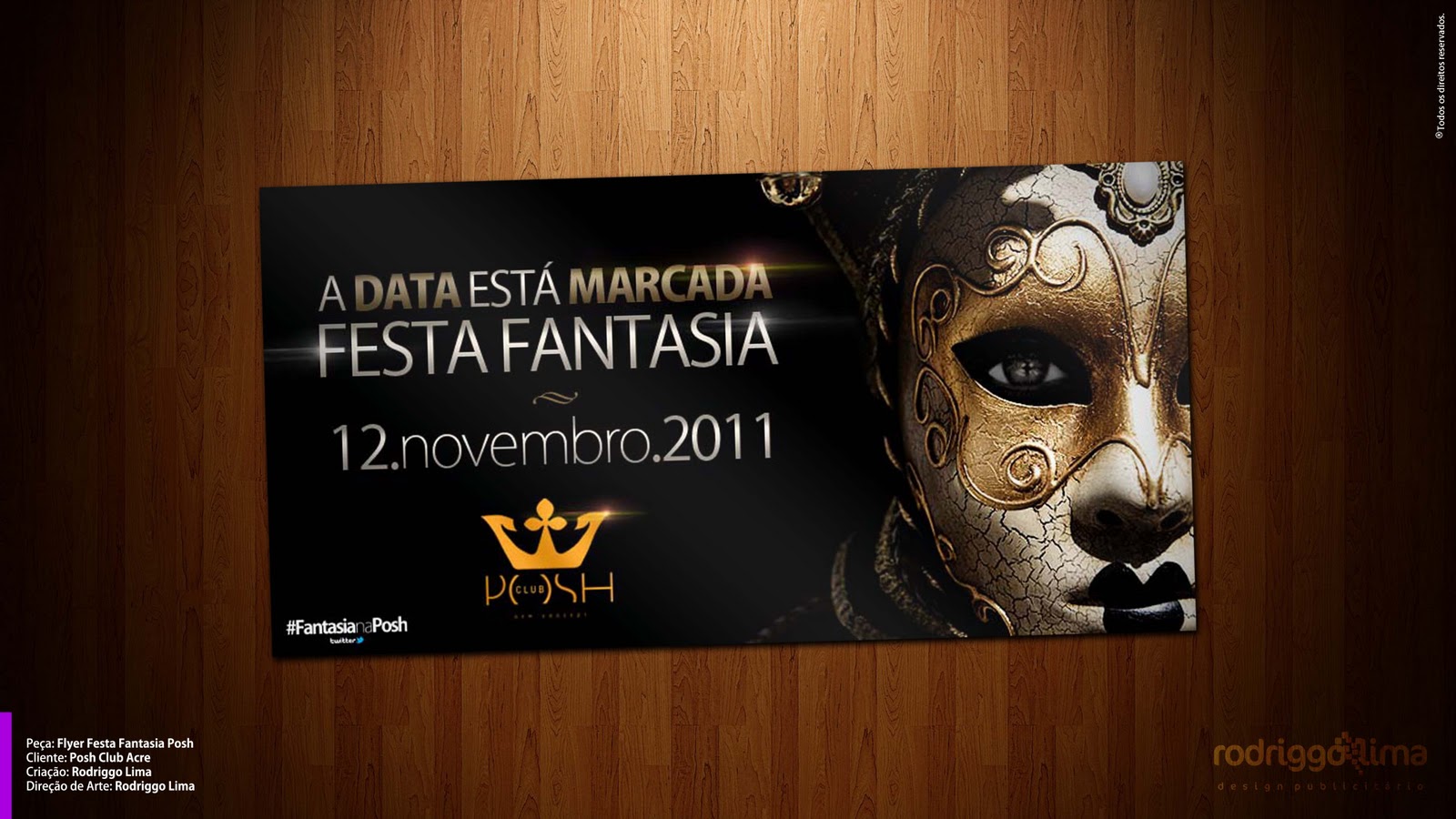 Rodriggo Lima - Design Publicitário: Alguns Flyers Posh Club - New Concept