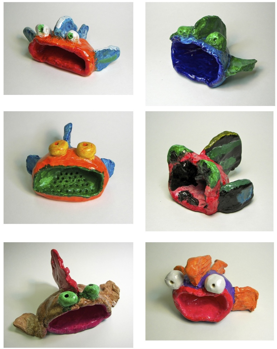 The Rolling Artroom: Pinch Pot Fish 4th-6th Grade