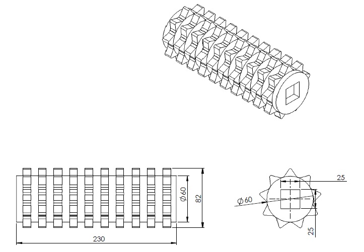 Inculcate You: Study of Chaff Cutter with 3D model and Drawings.