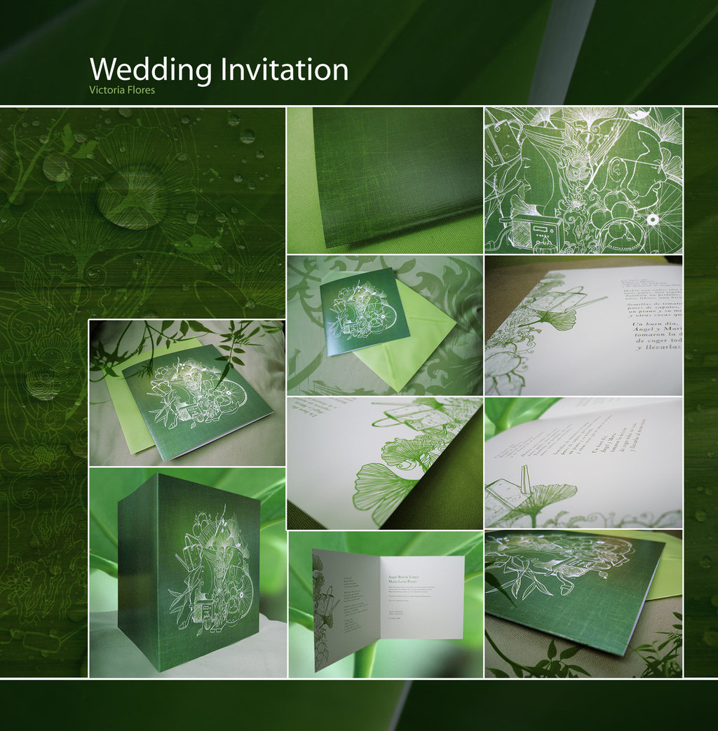 Alternative Wedding: wedding invitation