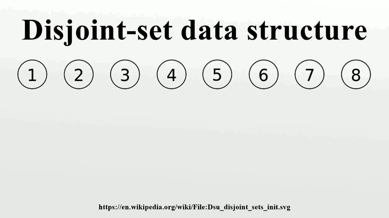 Disjoint-set data structure