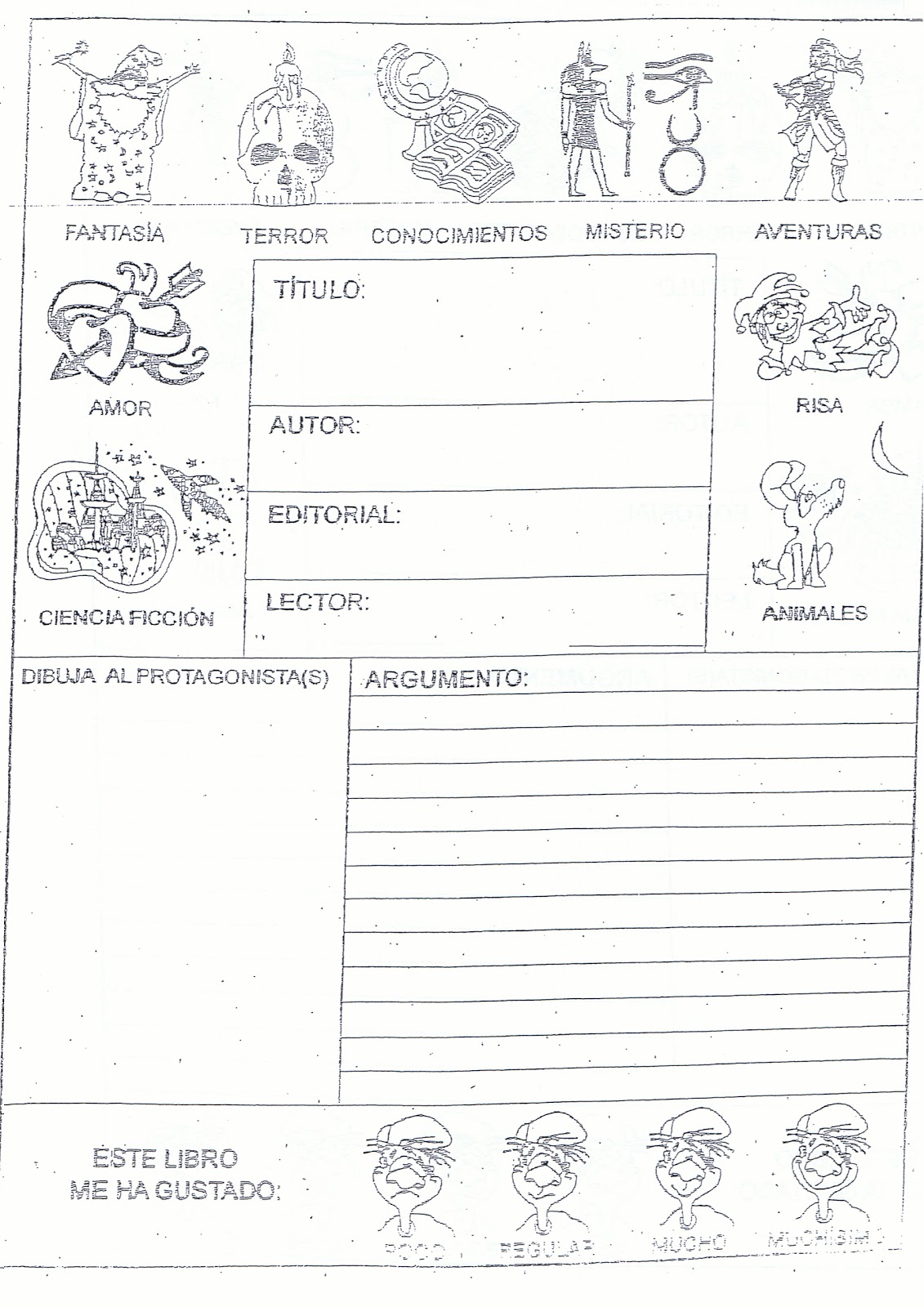 Gusanitos y fichas de lectura | BLOG PRIMER CICLO SISIUS