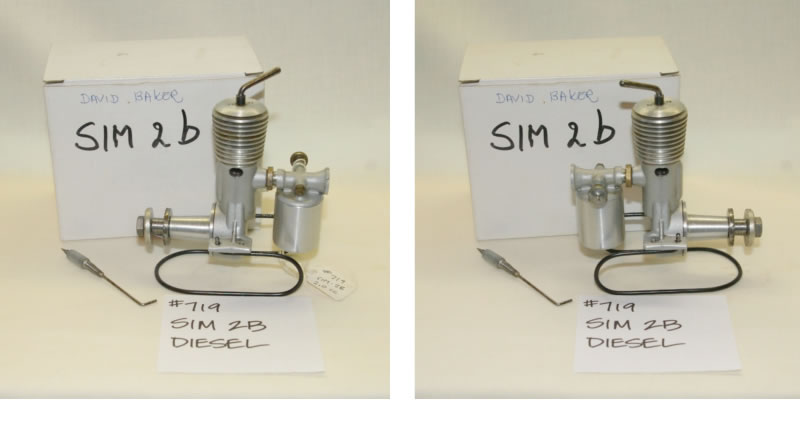 Vintage Model Airplane Engines Running: SIM 2 Polish Model Diesel Engine