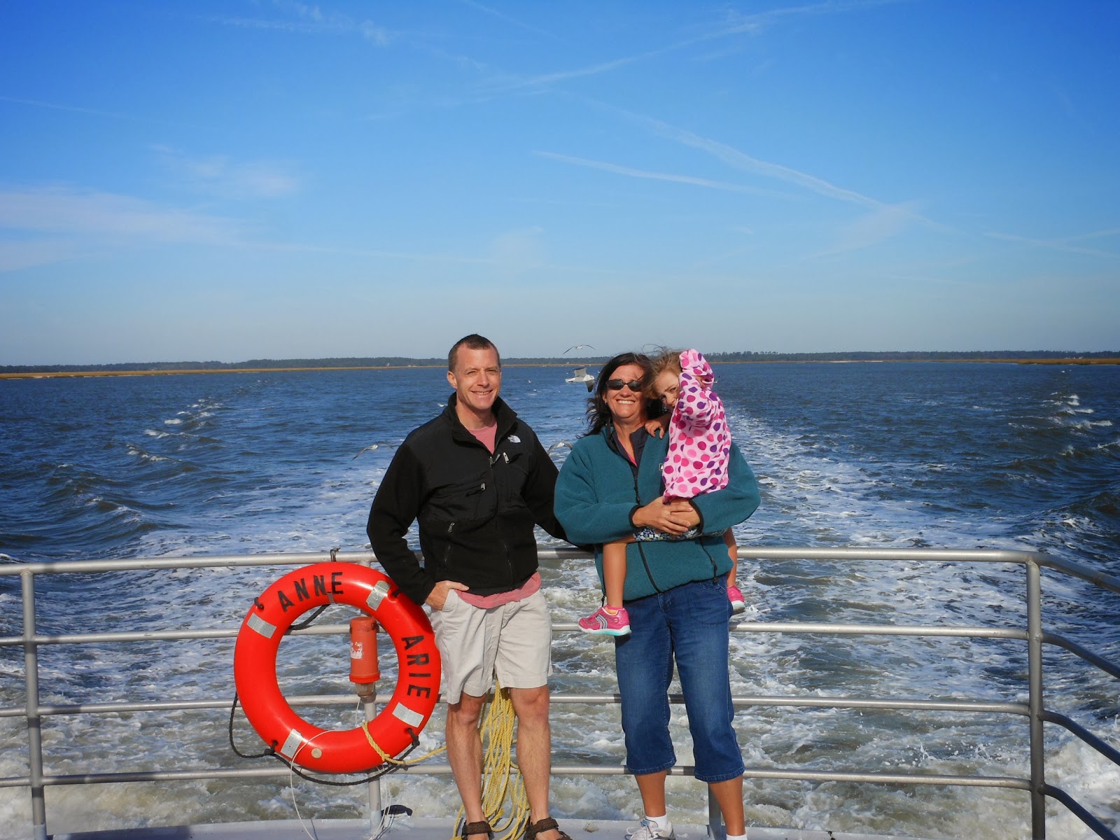 Julie and Randy: Ferry ride to Sapelo Island