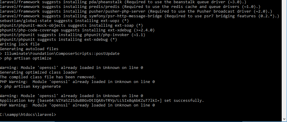 Tutorial install laravel