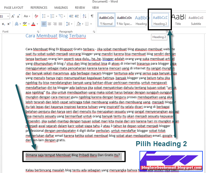 Cara Membuat Daftar Isi (Table Of Contents) Otomatis di Word 2021