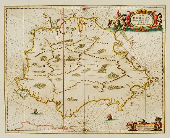 Borneo History: Old Borneo Map