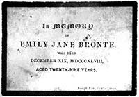the Brontë Sisters: On the Death of Emily Jane Brontë By Charlotte Brontë
