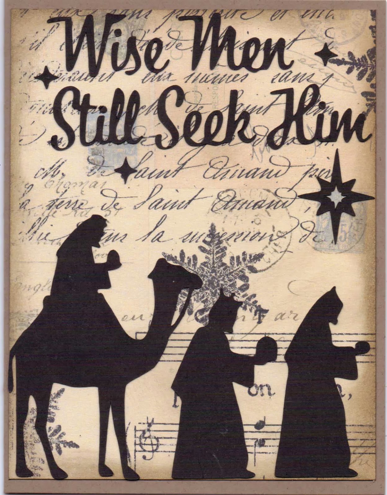 PAPER CRAFTS WITH THE PINK ARMADILLO: Wise Men Still Seek Him