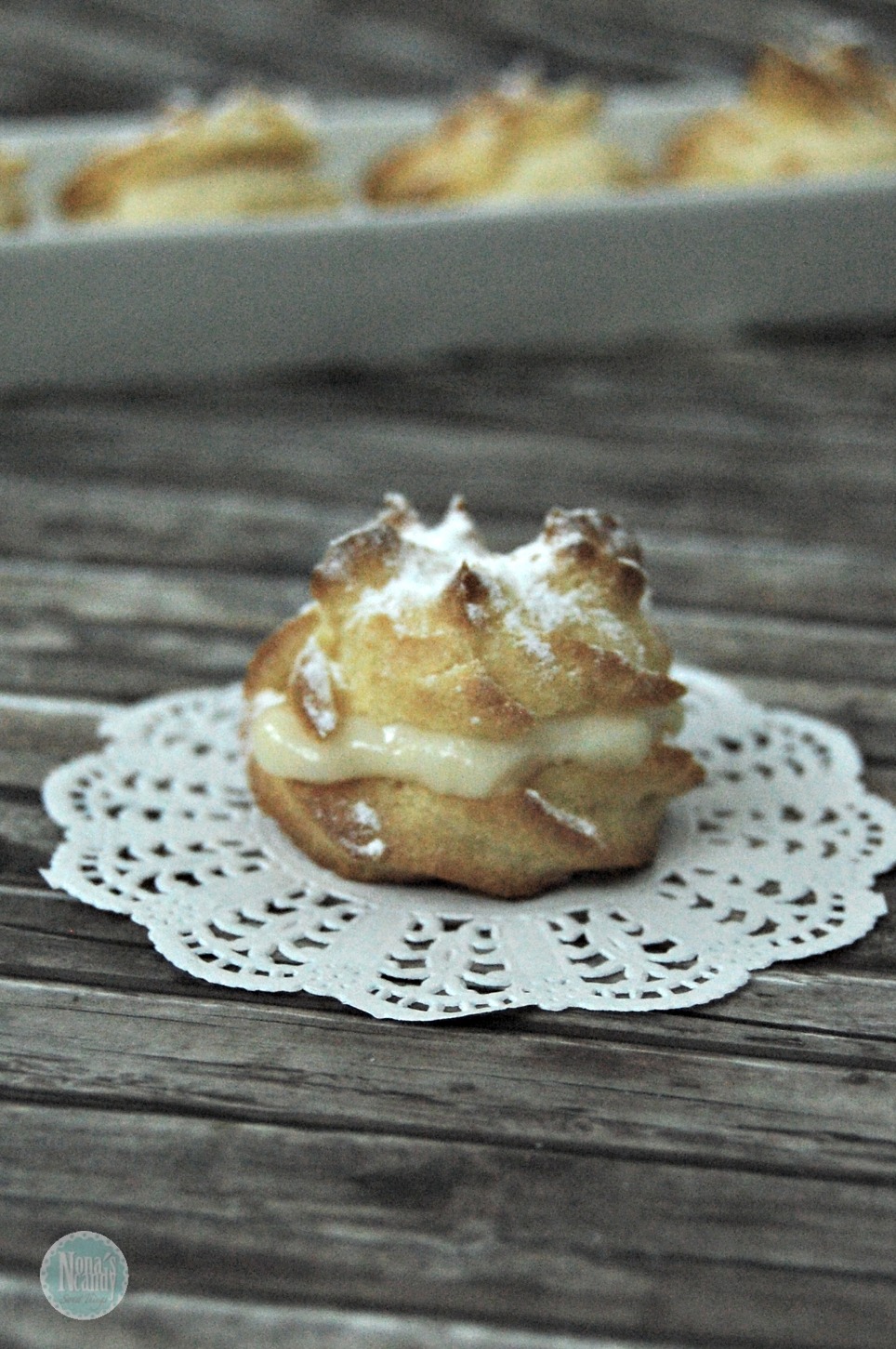 NONA'S Candy: PROFITEROLES RELLENOS DE CREMA PASTELERA - SIN GLUTEN
