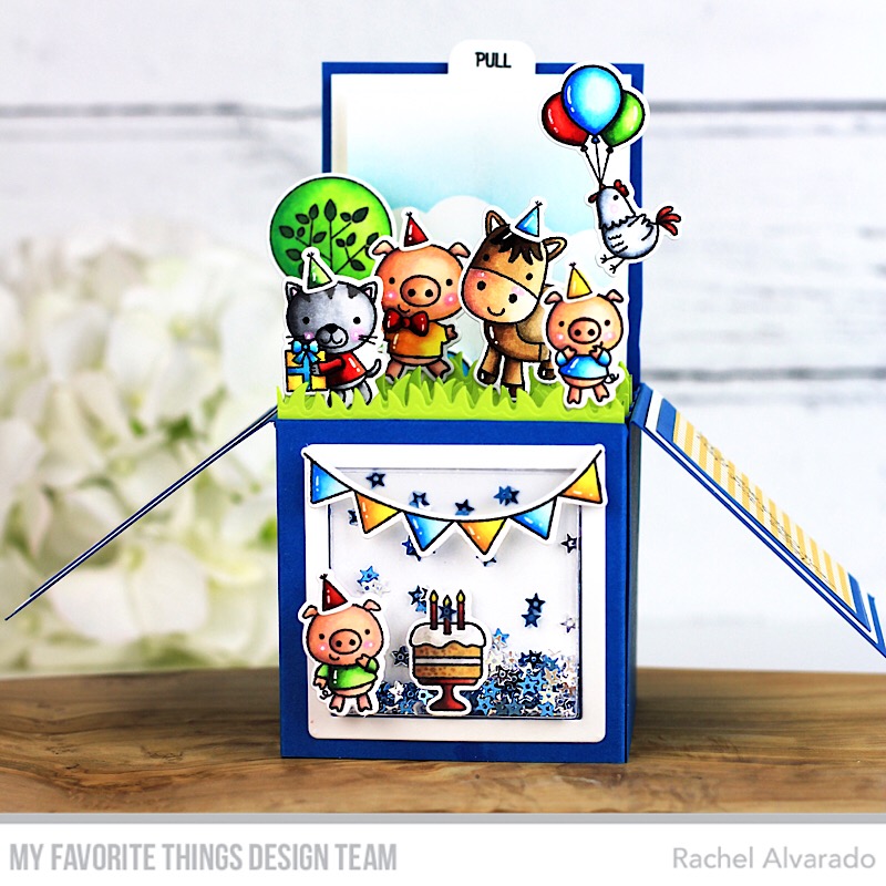 The Unpampered Stamper: Birthday Box Slider Card - MFT Birthday Project