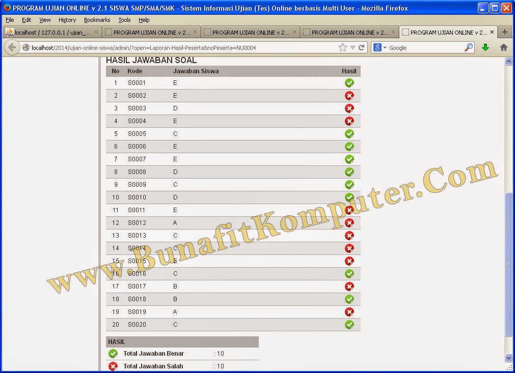 Program Aplikasi Ujian Online