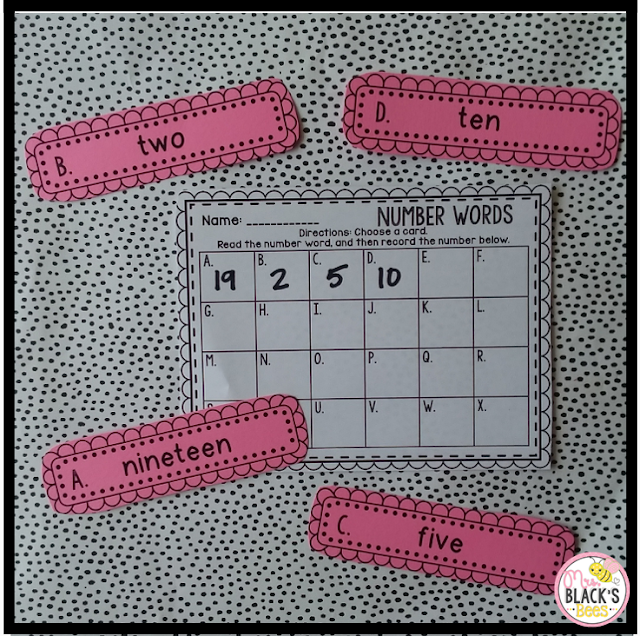 Non Themed Math Stations for First Grade | Mrs. Black's Bees