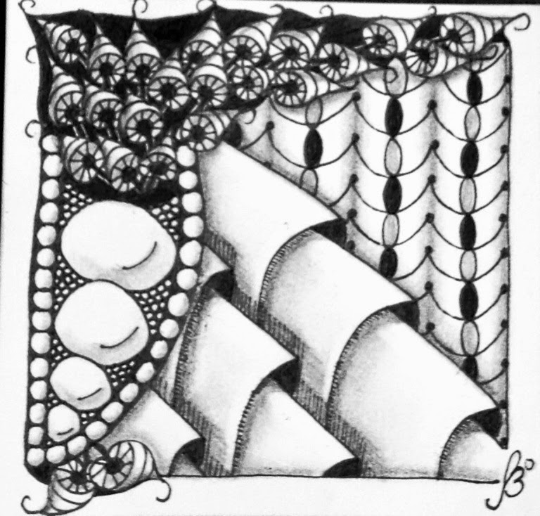 Tickled To Tangle: "It's a String Thing" #53 Tiles