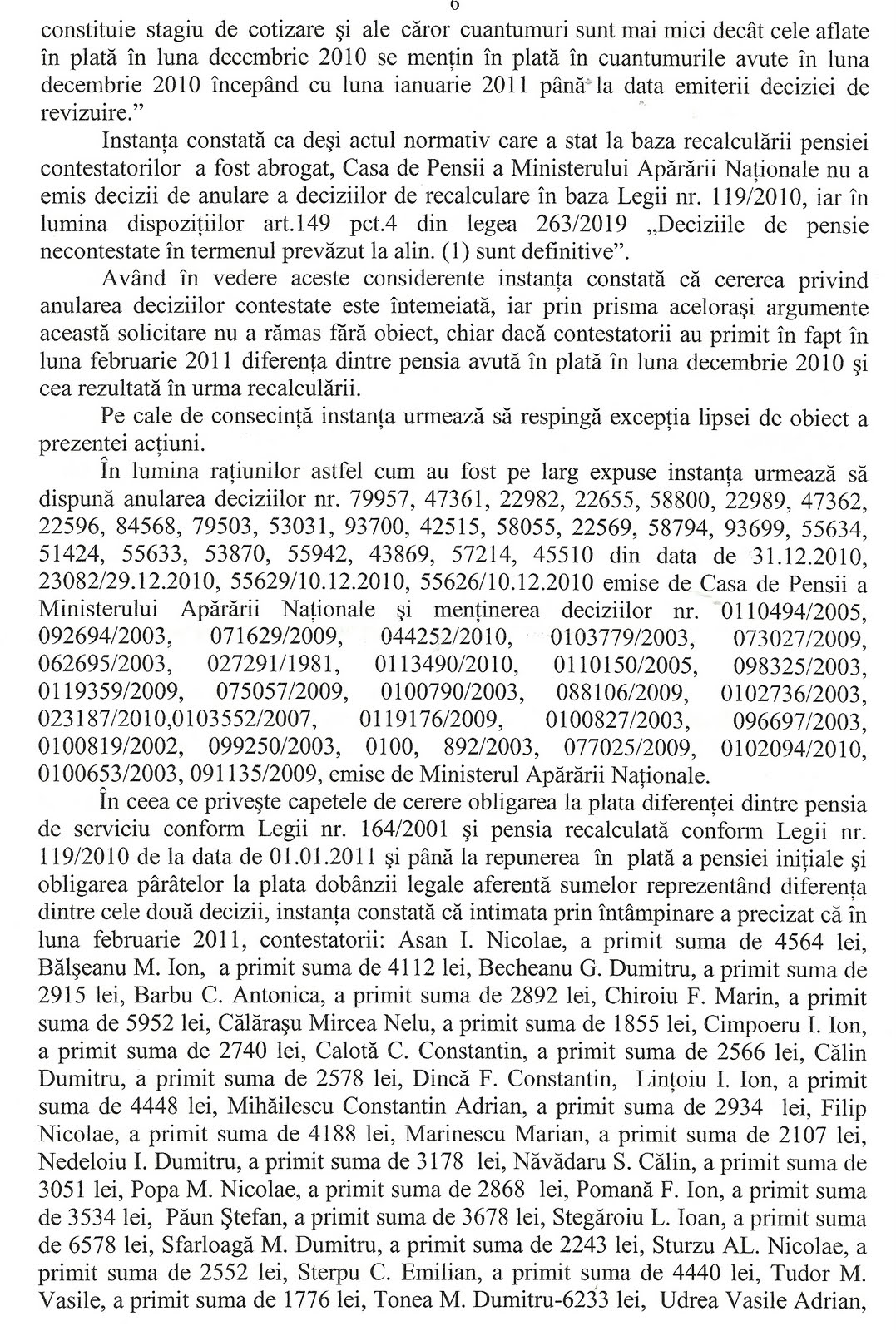 SENTINTA CIVILA nr. 877/2011 A TRIBUNALULUI OLT: contestatii ...