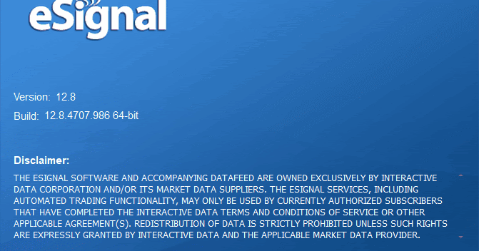 Divergence Software Blog: The eSignal Comeback?