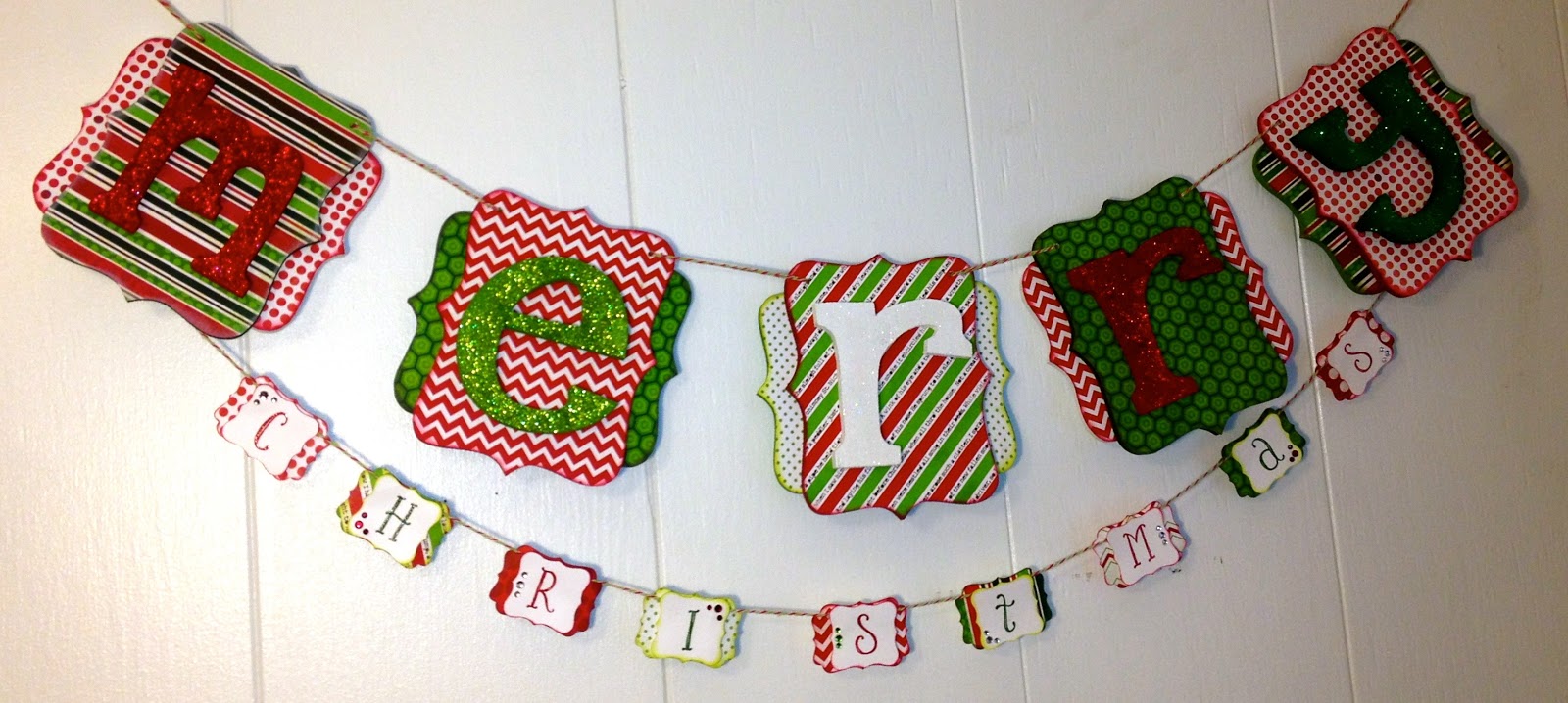The Artsy Addict: Merry Christmas Banner