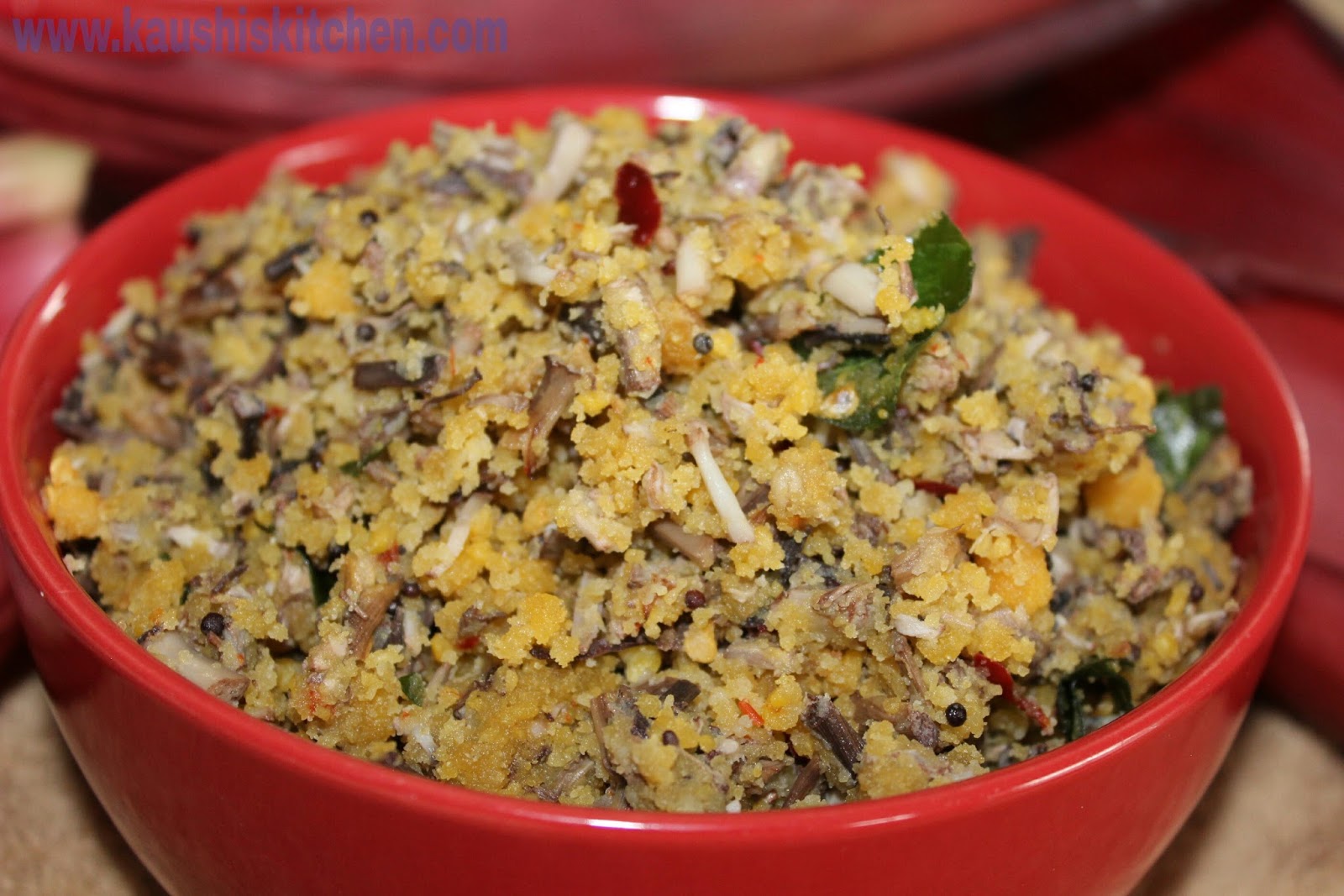 VAZHAIPOO USILI / BANANA FLOWER DHAL STIR FRY