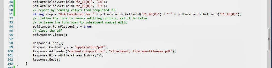 Venkata Polepalli Blog Using The Open Source Itextsharp To Fill Pdf Form Fields