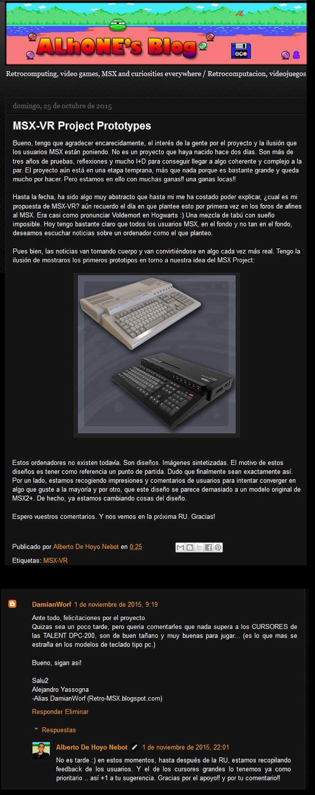 Retro MSX: MSX-VR Project Prototypes