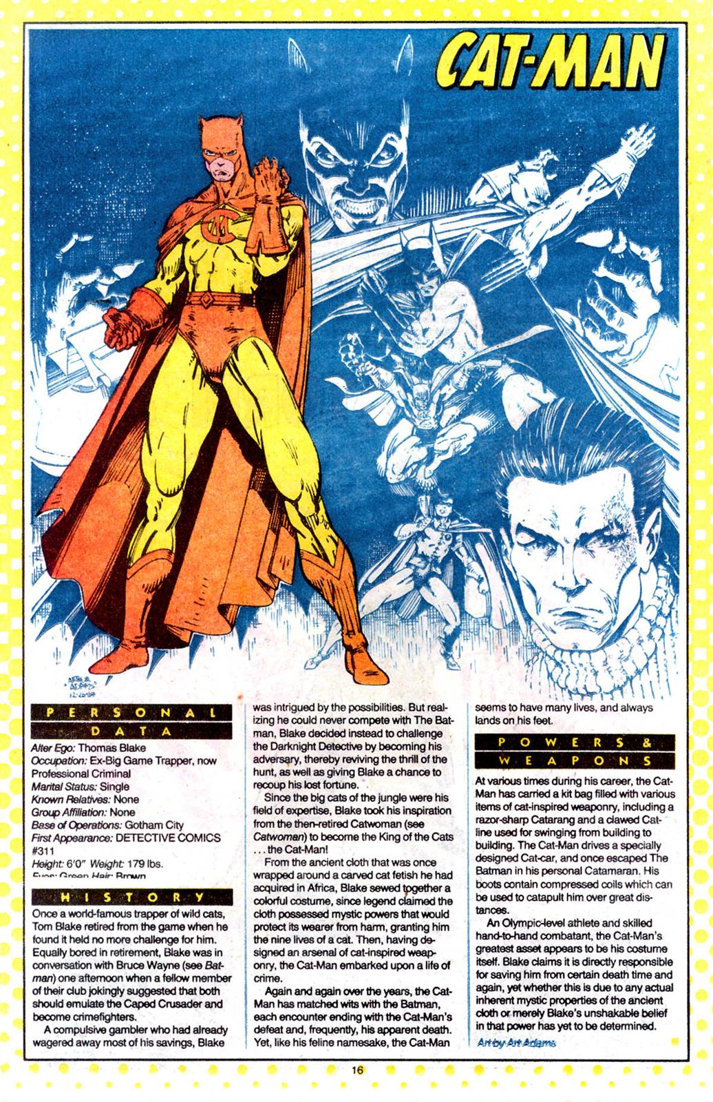 Fichas de Superheroes Marvel y DC: Hombre Gato