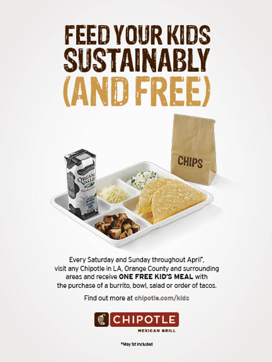 FitCopMom: FREE Chipotle Kid's Meals in April!