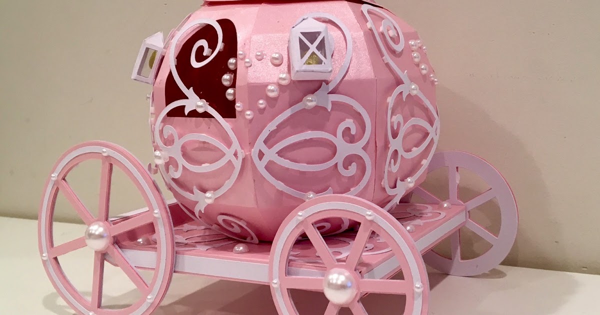 Cricutcraftyclare: Fantasy Paper Carriage Centerpiece