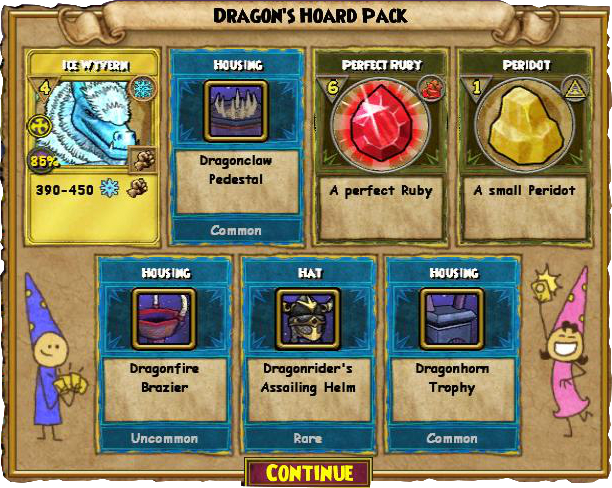 Wizard101 Dragon's Hoard Pack Review - Swordroll's Blog | Wizard101 ...