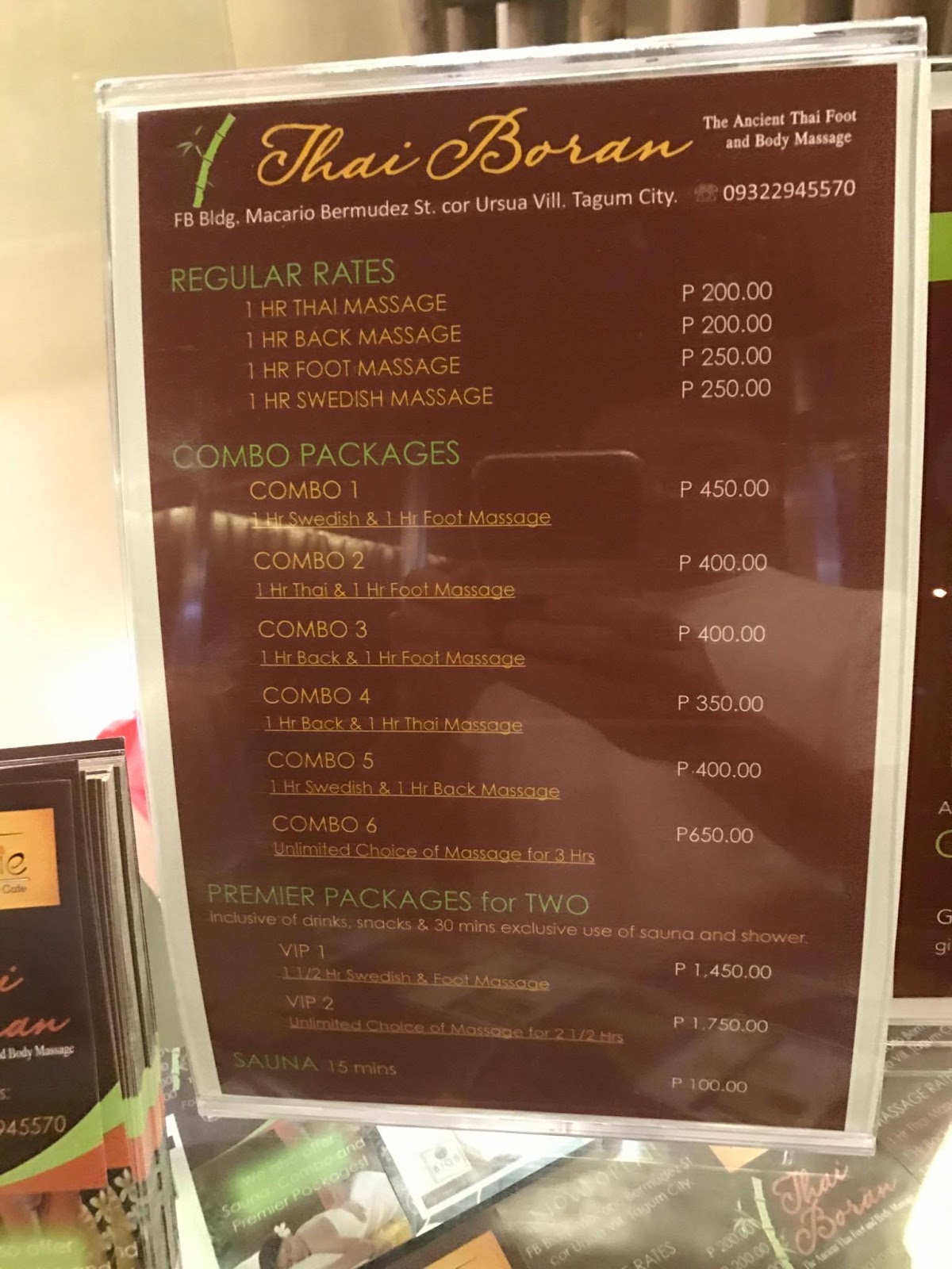 Tsaraught: THAI BORAN TAGUM CITY