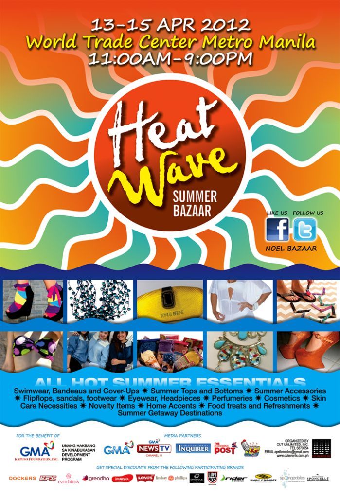 Manila Shopper: Heat Wave Summer Bazaar + FREE Tickets (for 2) Up for ...