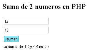 Como sumar dos numeros en PHP ~ Codigos taz