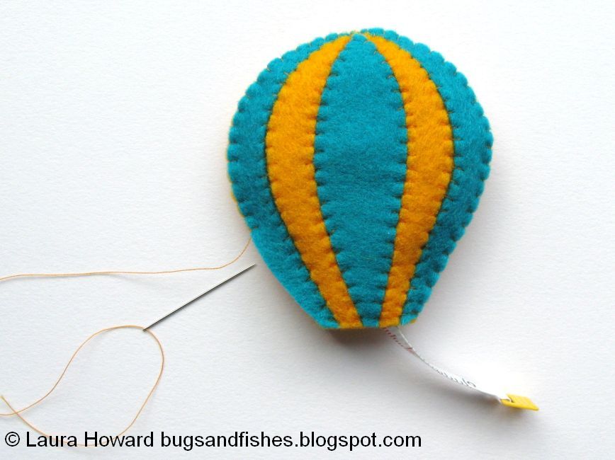How To: Sew a Felt Hot Air Balloon Tape Measure Cover | Bugs and Fishes ...