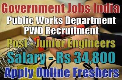PWD Recruitment 2019 for 218 Junior Engineers Apply Here Now ...