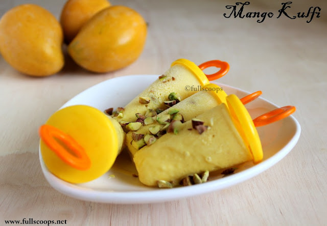 No Cook Mango Kulfi | Instant Kulfi Recipe ~ Full Scoops - A food blog ...