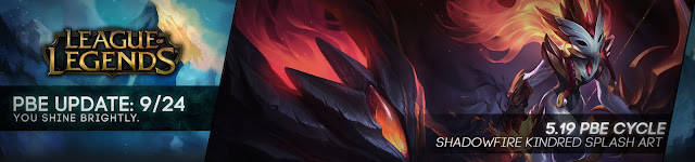 Surrender at 20: 9/24 PBE Update: Shadowfire Kindred splash art